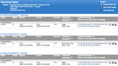 Finding Availability and Fare Construction Using ExpertFlyer