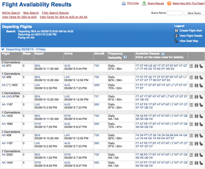Finding Availability and Fare Construction Using ExpertFlyer