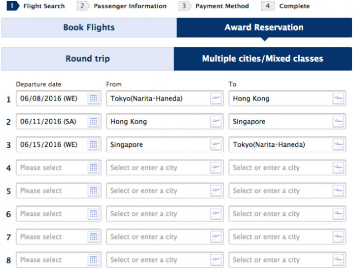 How to Find Award Space Using the ANA Website - Travel Codex
