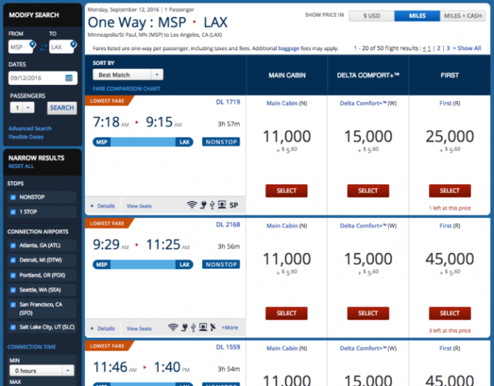 How to Search for Award Travel on the Delta Air Lines Website