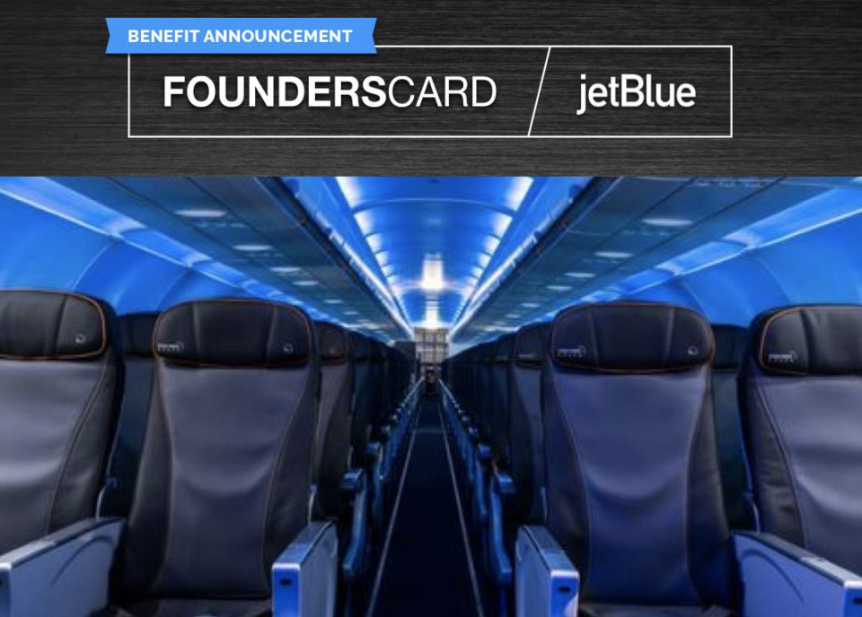 FoundersCard Adds 5% Discount for JetBlue Mint - Travel Codex