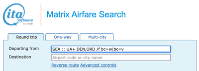 Search for Flights Like a Travel Agent Using ITA Matrix Routing Language