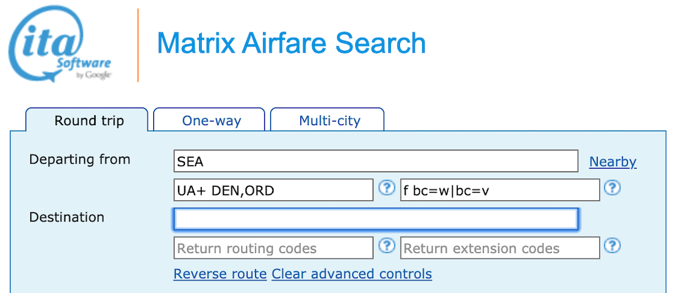 Search for Flights Like a Travel Agent Using ITA Matrix Routing Language