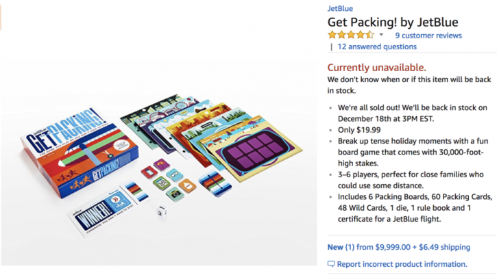 JetBlue Game Offers Free Ticket on Amazon.com - Travel Codex