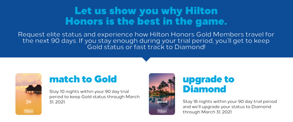 Hilton’s New Rules Make Diamond Elite Status Matches a Little Harder