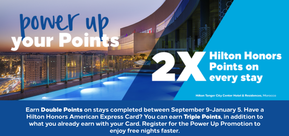Hilton's Fall 2019 Promo Gives Triple Points to Amex Cardmembers