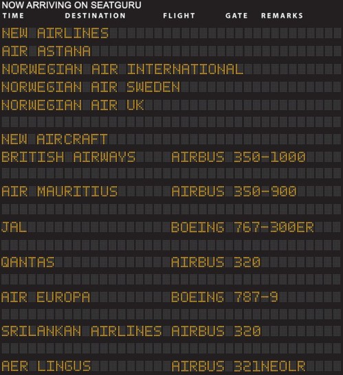 SeatGuru Adds Seat Maps for BA A350-1000 and Aer Lingus A321LR