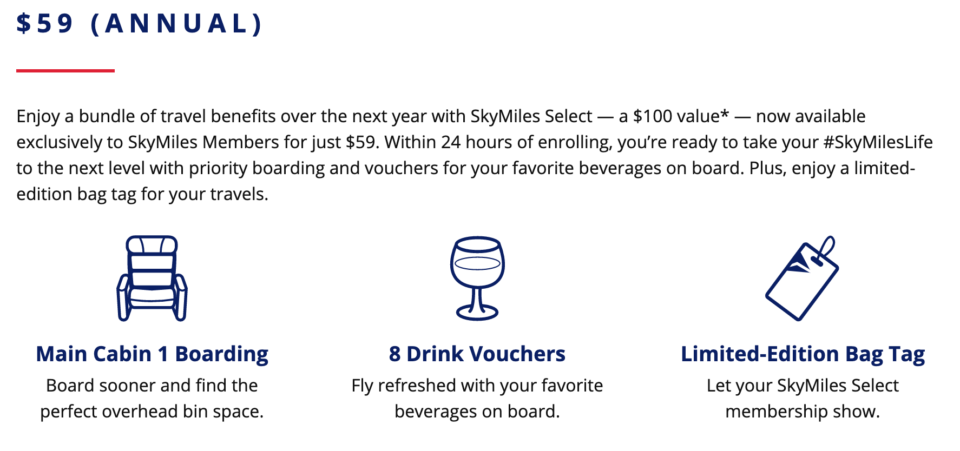 Delta's New SkyMiles Select Membership - Travel Codex