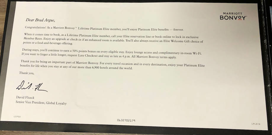 Marriott Bonvoy Lifetime Platinum Metal Cards Sent Out - Travel Codex