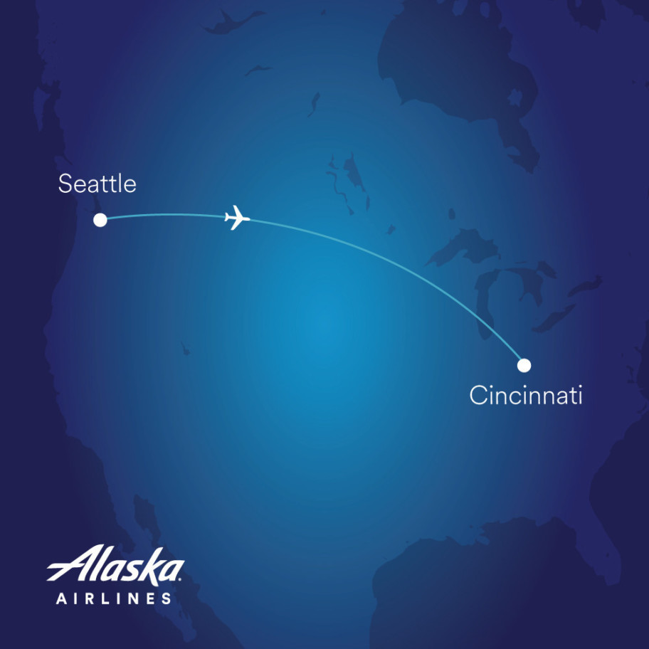 Alaska Airlines Announces New Seattle To Cincinnati Service