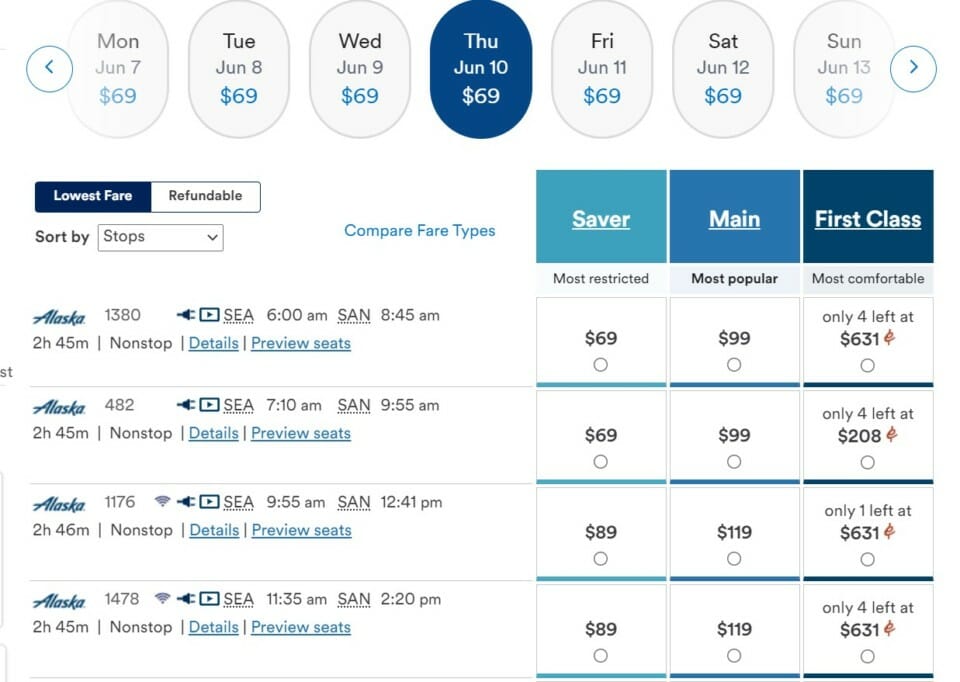 Alaska Airlines Flash First Class Sale (May be Targeted) - Travel Codex