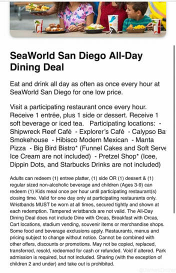 Is SeaWorld's All Day Dining Plan Worth It? - Travel Codex