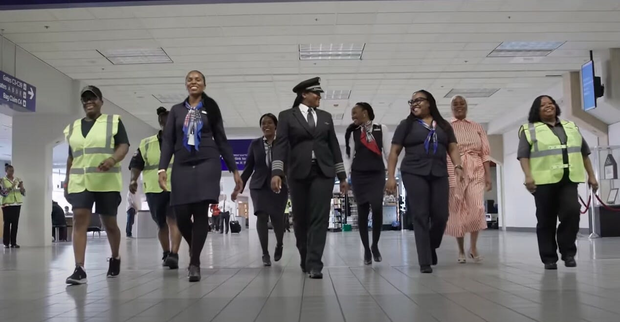 American Airlines Historic All-Black, All-Female Flight Crew